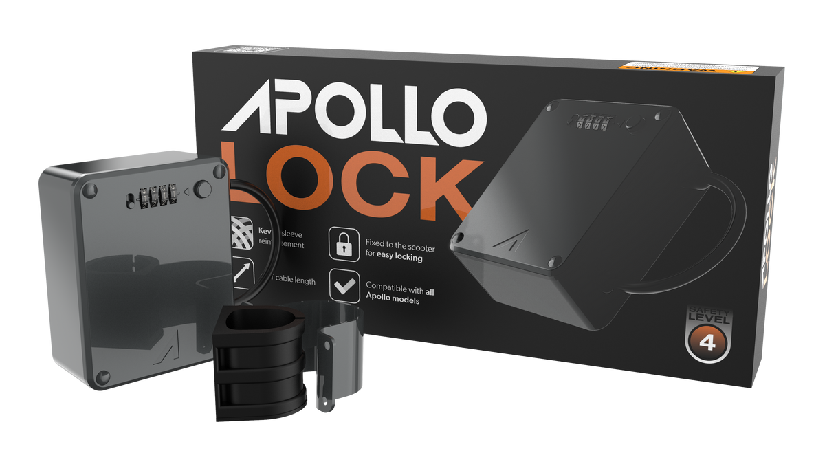 Apollo Electric Scooter Lock and Mounting Bracket
